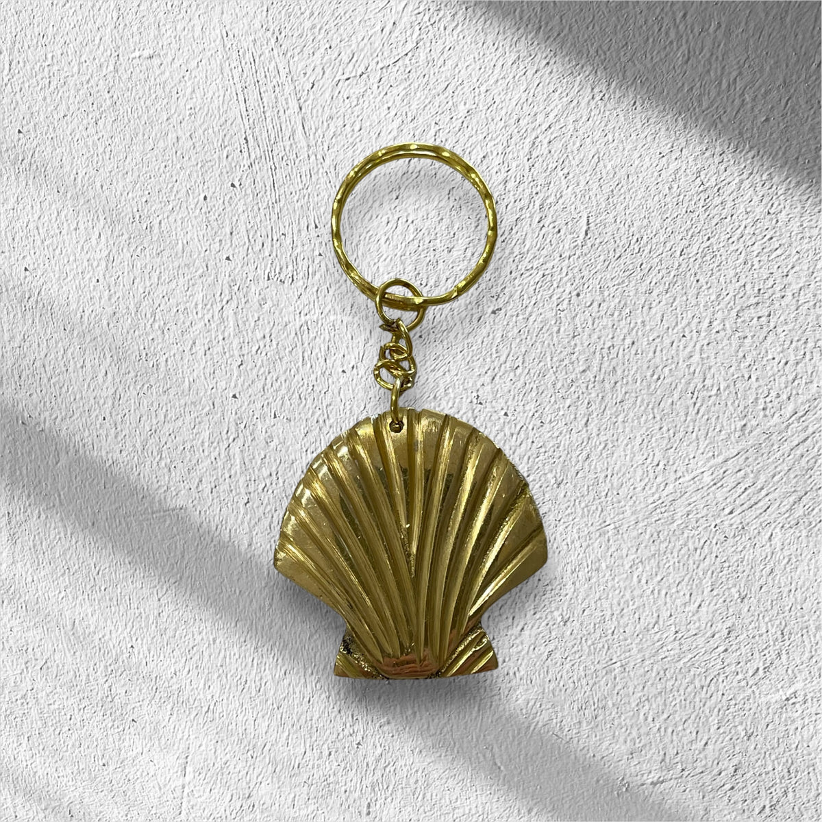 Brass Shell Keyring